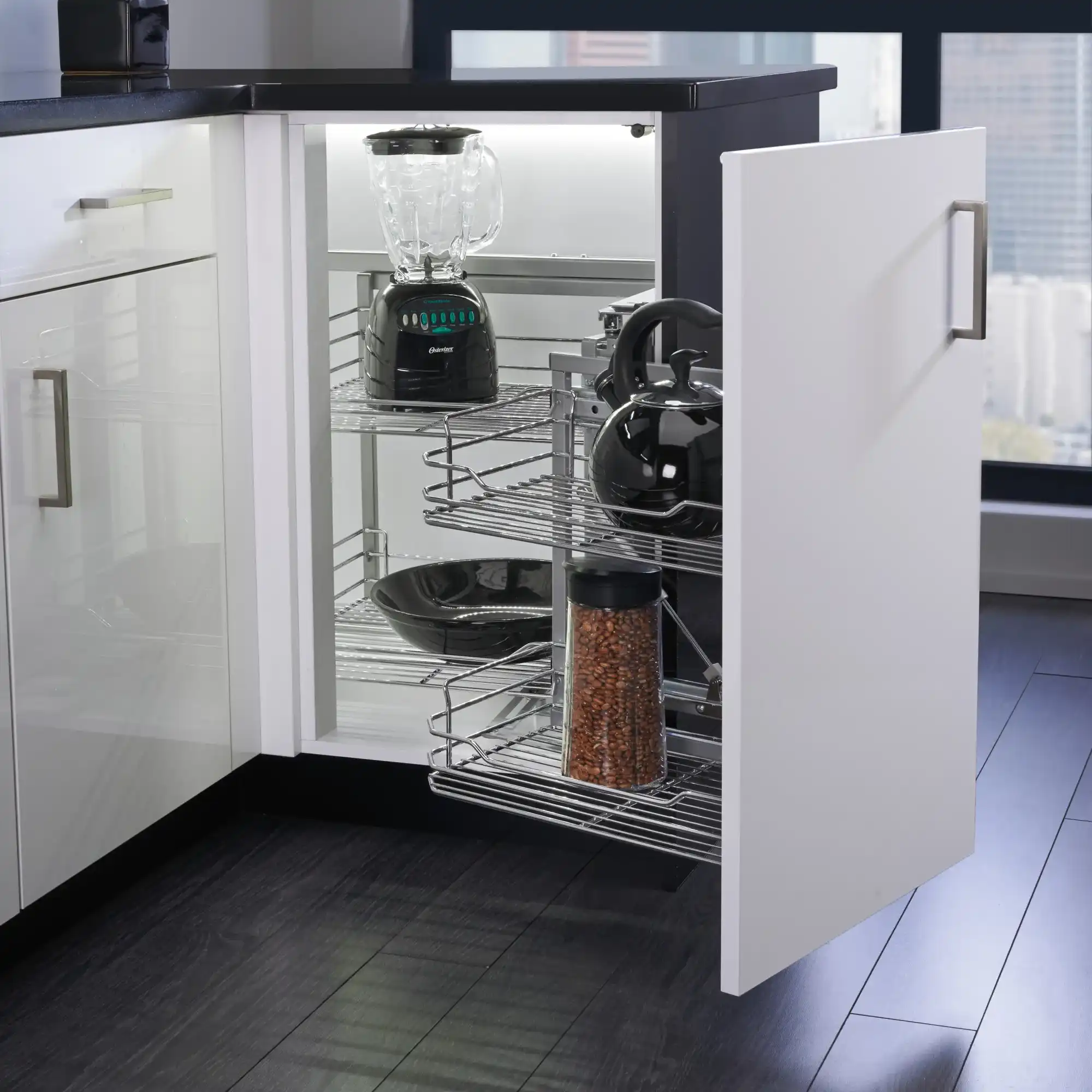 Wire Bottom Two-Tier Blind Corner Optimizer - 5707 Series - Elite, Langley